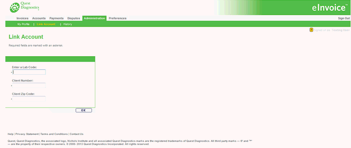 Linking Client Accounts